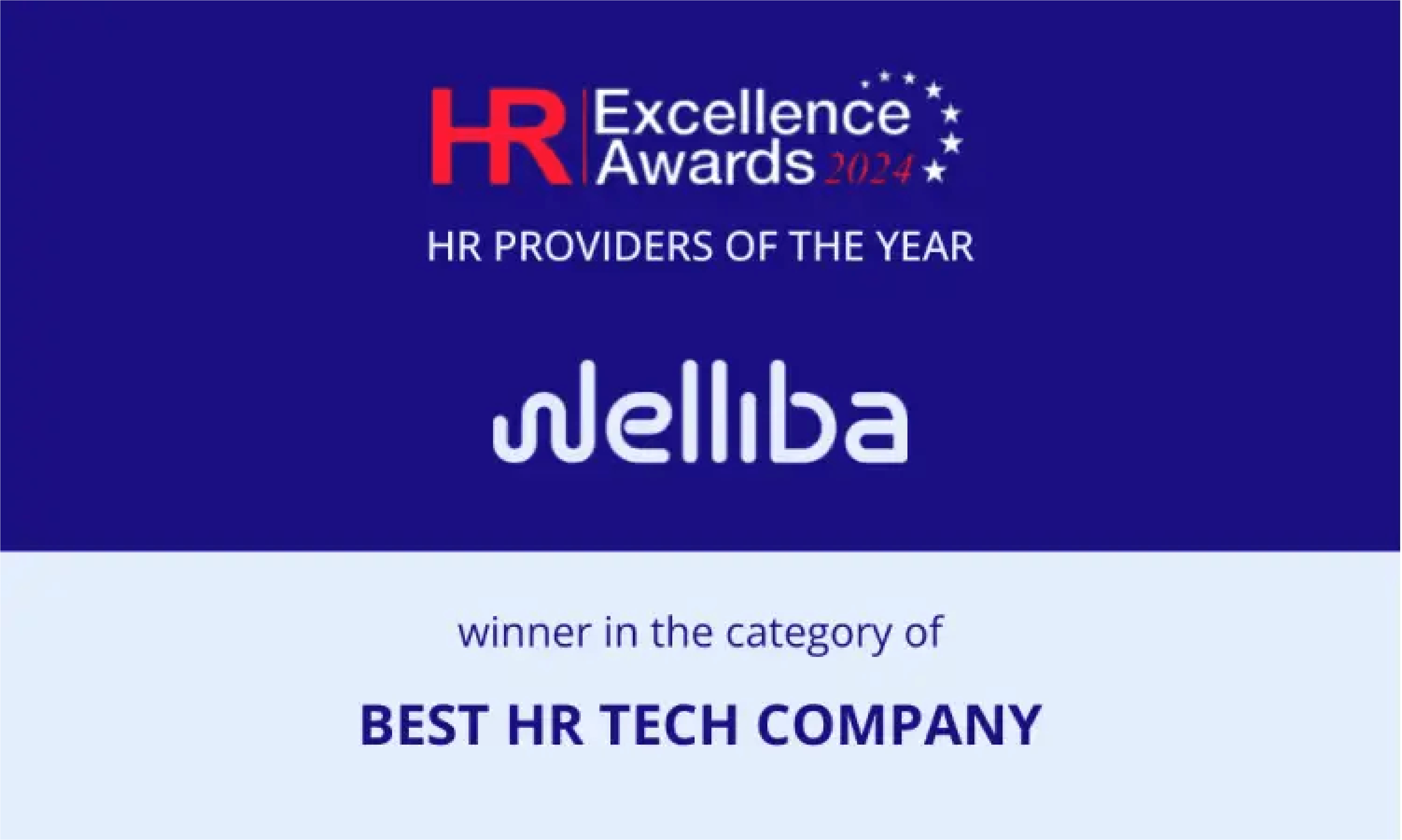 Welliba wins the “Best HR Tech Company” Award at the HR Excellence Awards 2024